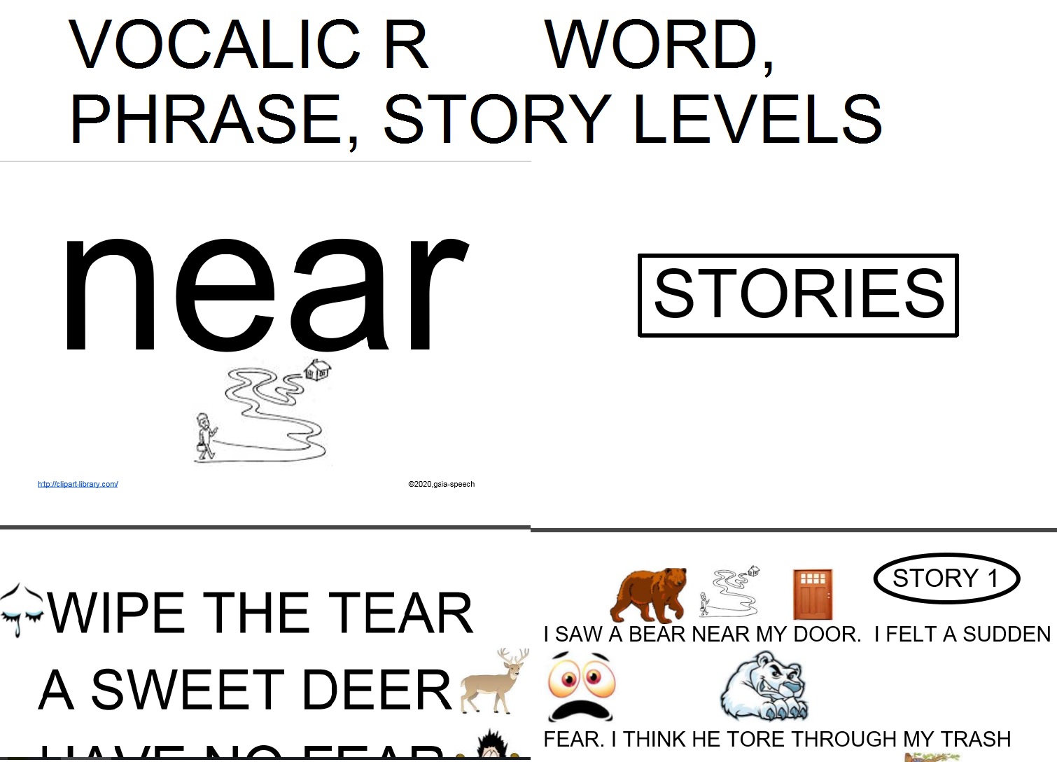 VOCALIC R'S: 4 VOWELS IN CVC, PHRASE, AND STORY LEVELS - pdf - by Gaia ...