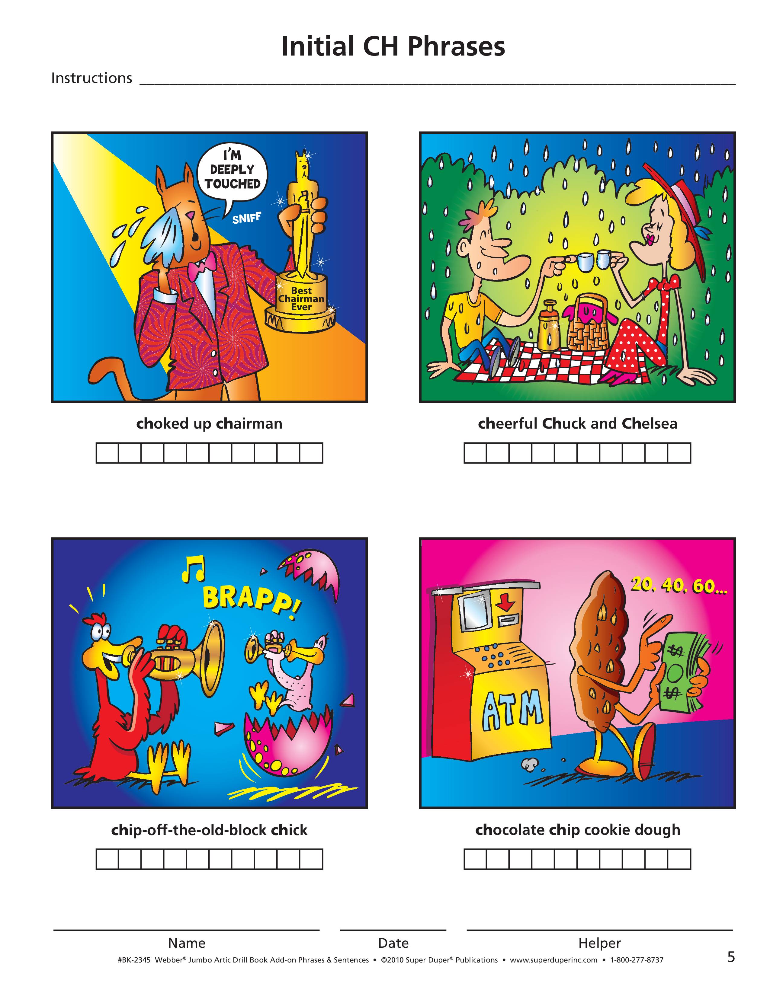 CH, F, H, J, SH, TH, V Worksheets - Webber Jumbo Artic Drill Book Vol 4 ...