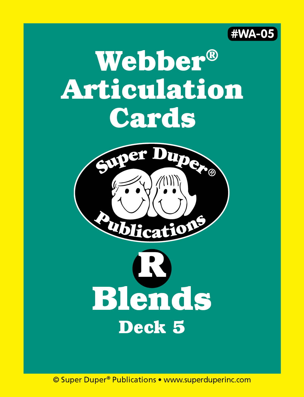Webber Articulation Cards - R Blends - cards - by Super Duper ...