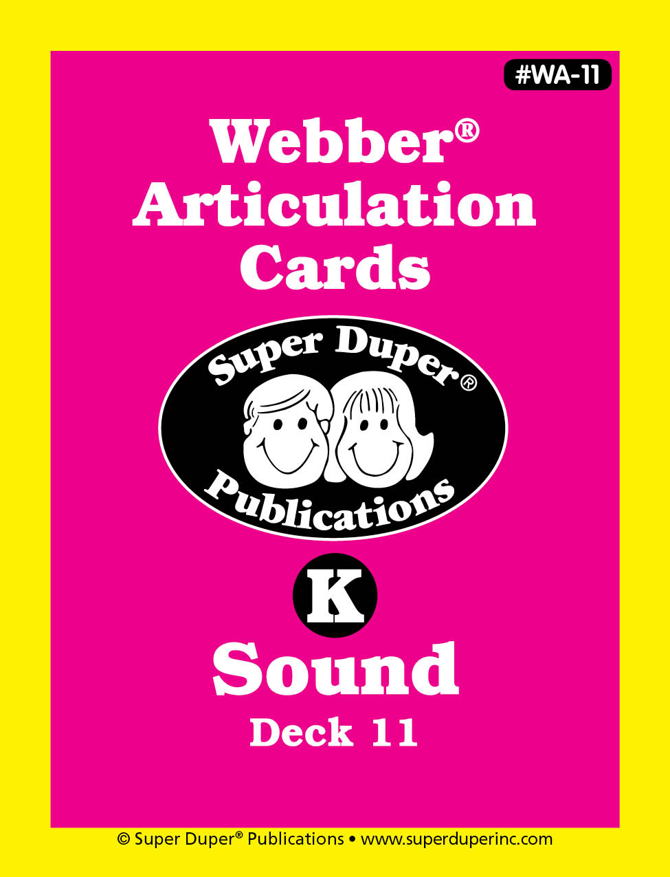 Webber Articulation Cards - K - cards - by Super Duper Publications - TrE