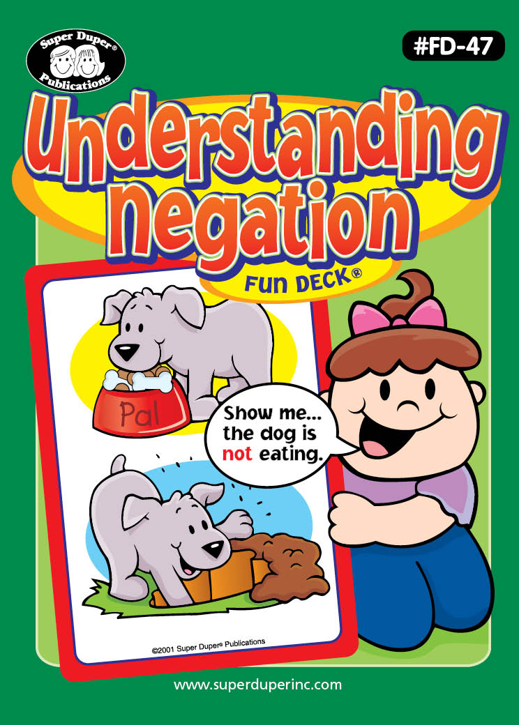 Understanding Negation Fun Deck - cards - by Super Duper Publications - TrE