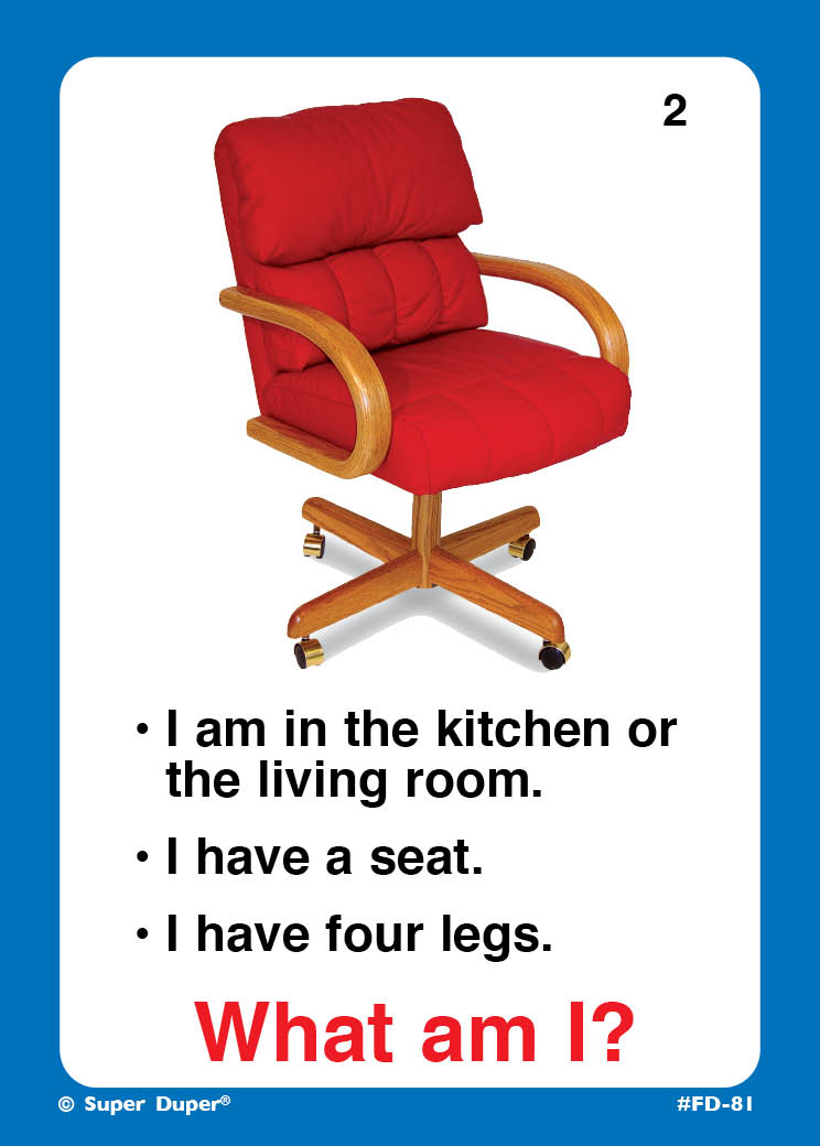 Auditory Memory for Riddles Fun Deck - cards - by Super Duper ...