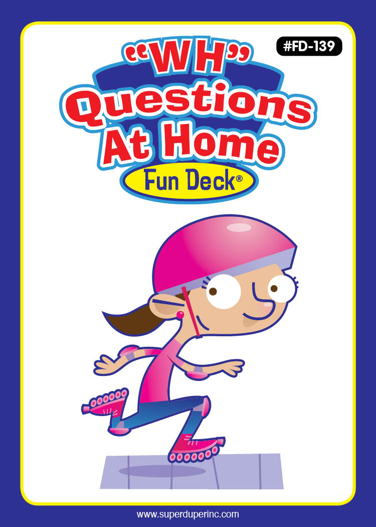 WH Questions at Home Fun Deck - cards - by Super Duper Publications - TrE