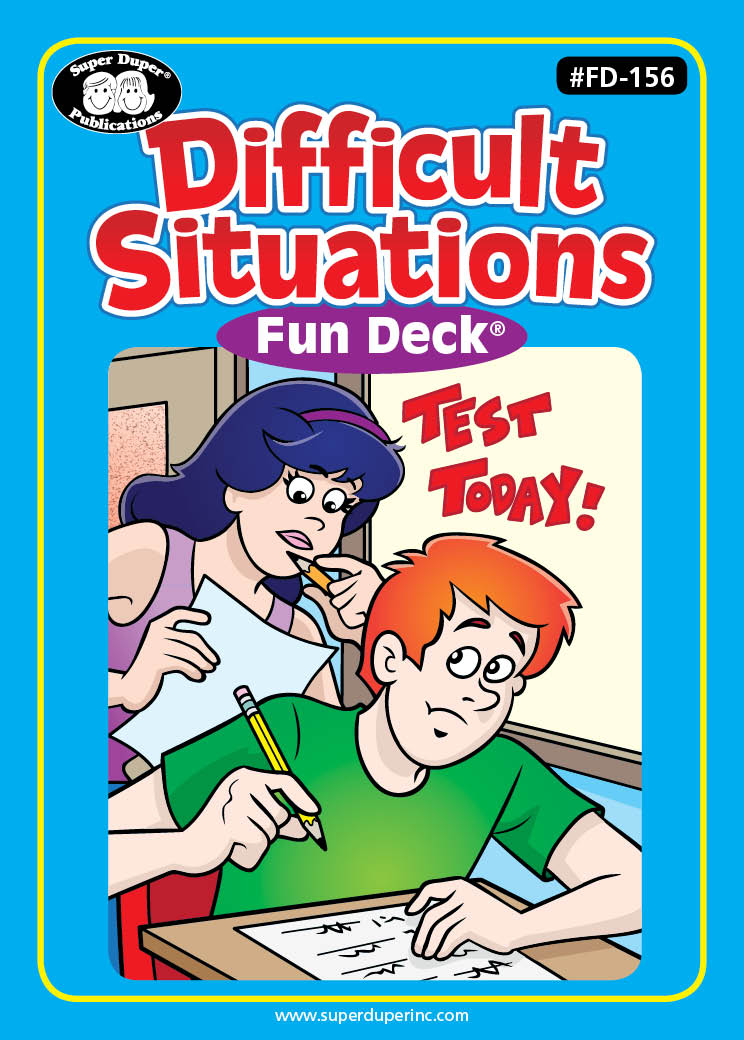 Difficult Situations Fun Deck - cards - by Super Duper Publications - TrE